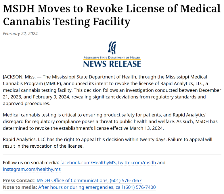 Safeguarding Patient Safety and Regulatory Compliance - Mississippi 420 ...